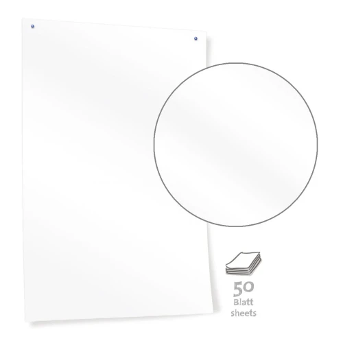 White Neuland Pinboard Paper - plain Experience Corner